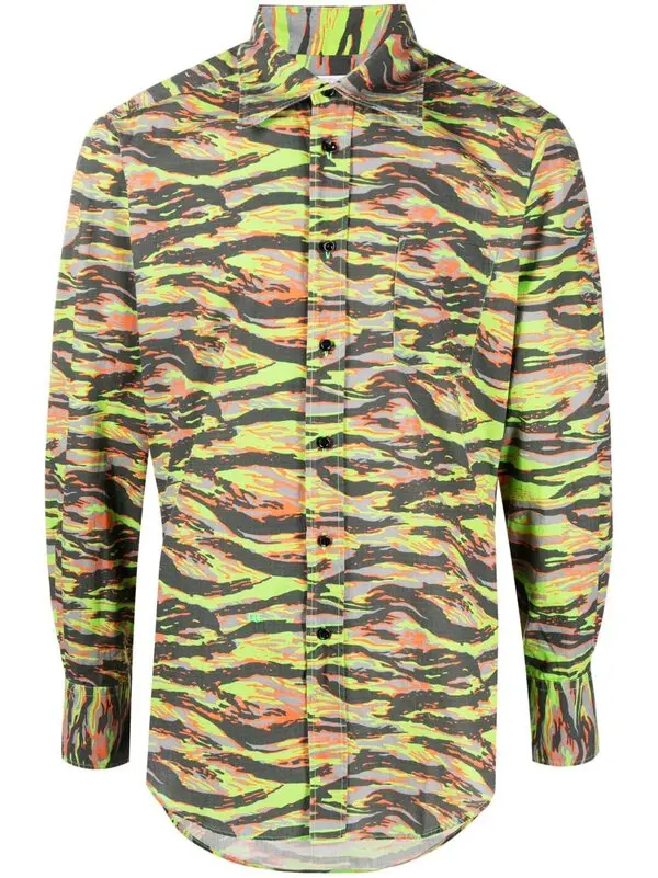 ERL Zebra-print Cotton Shirt