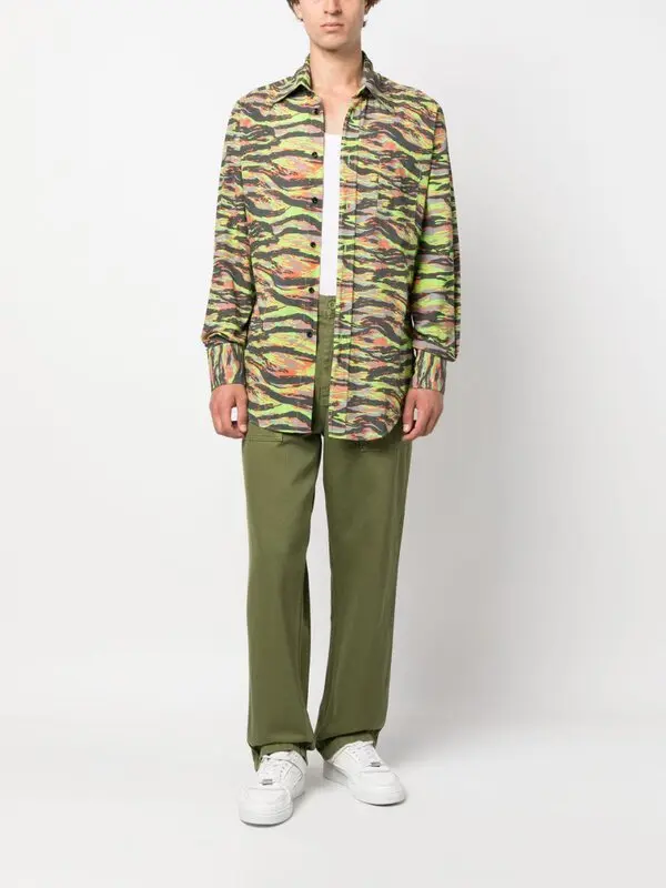 ERL Zebra-print Cotton Shirt