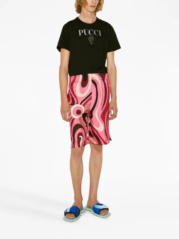 Emilio Pucci Abstract-print Bermuda Shorts