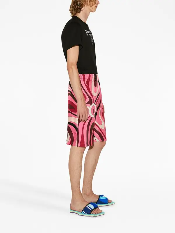 Emilio Pucci Abstract-print Bermuda Shorts