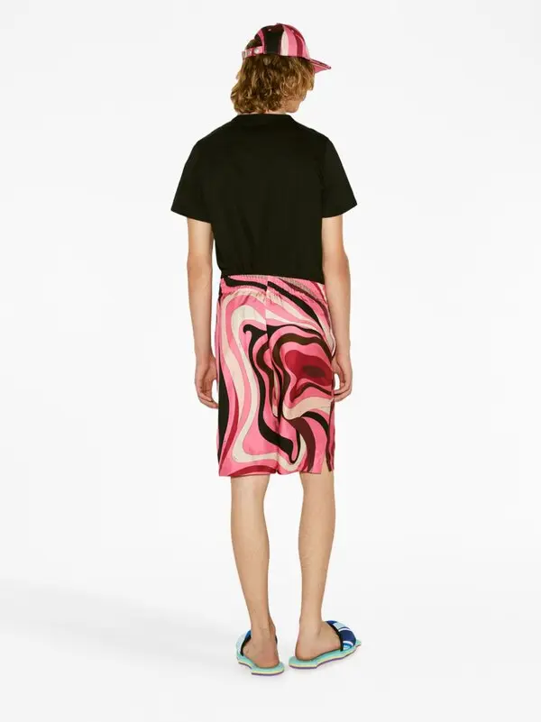 Emilio Pucci Abstract-print Bermuda Shorts