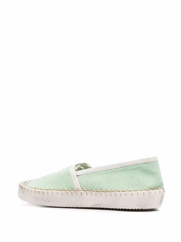 Philippe Model Marseille Glitter-detail Espadrilles - Green