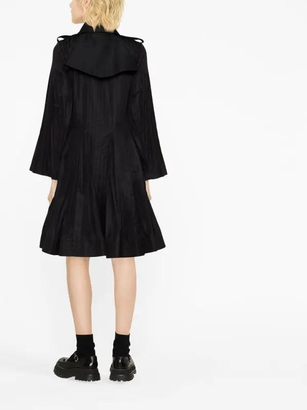 Sacai Double-breasted Peplum Coat