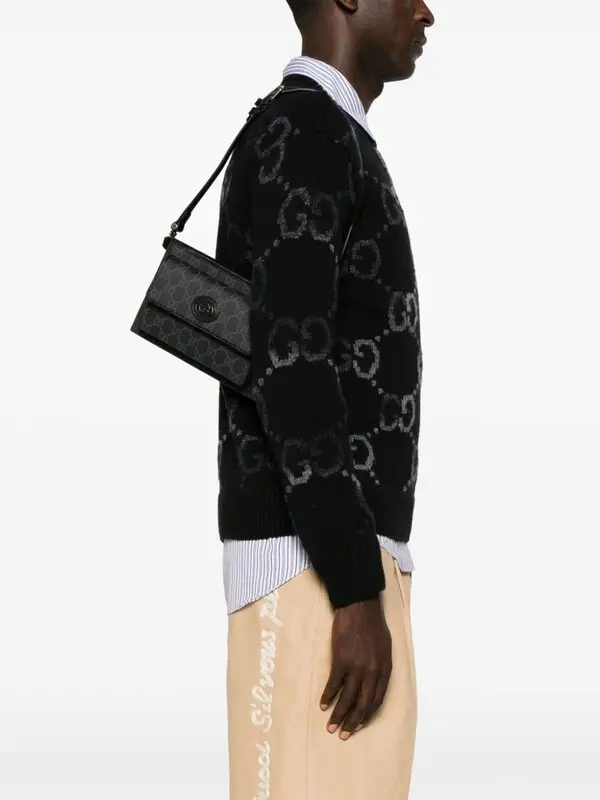 Gucci Gg Supreme Canvas Belt Bag - Black