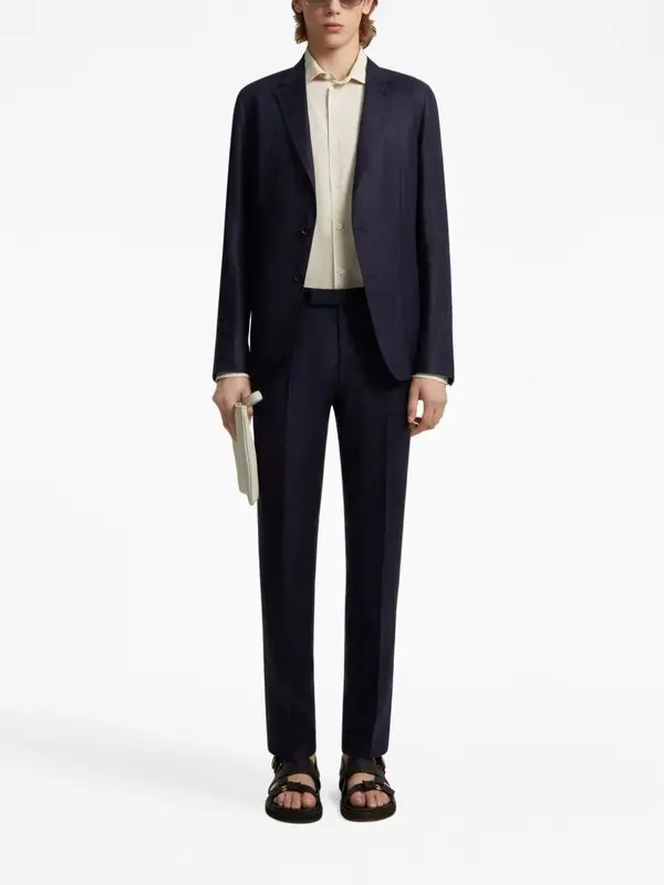 Zegna Pure Linen Single-breasted Jacket