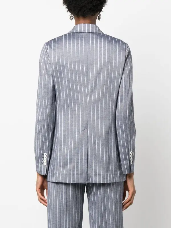 CIRCOLO 1901 Pinstripe Double-breasted Blazer - Blue