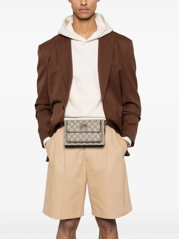 Gucci Gg Supreme Canvas Belt Bag - Neutrals