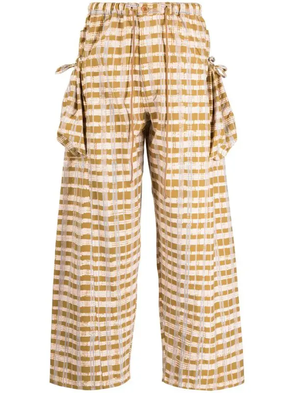 STORY MFG. Check-print Trousers