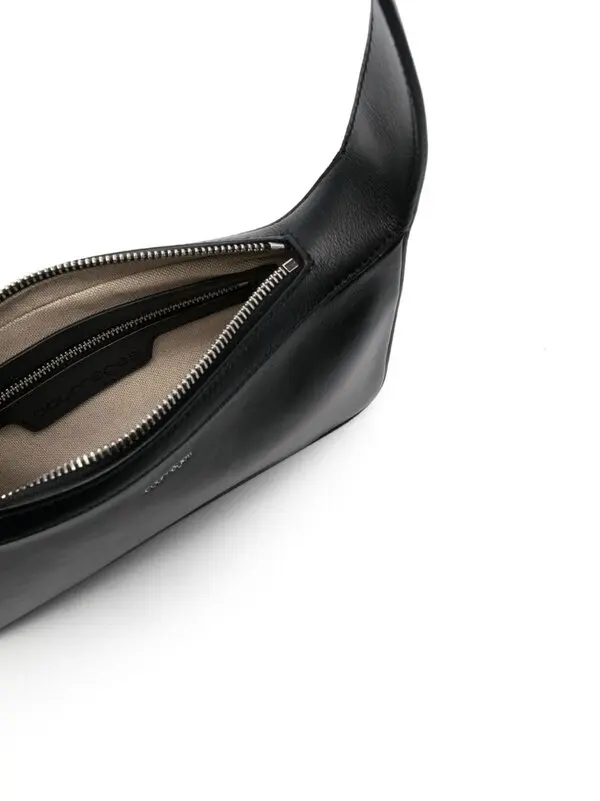 COURREGES Calf-leather Shoulder Bag - Black
