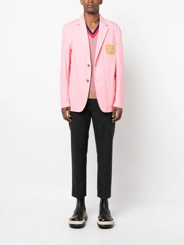 Versace Seashell Baroque Single-breasted Blazer