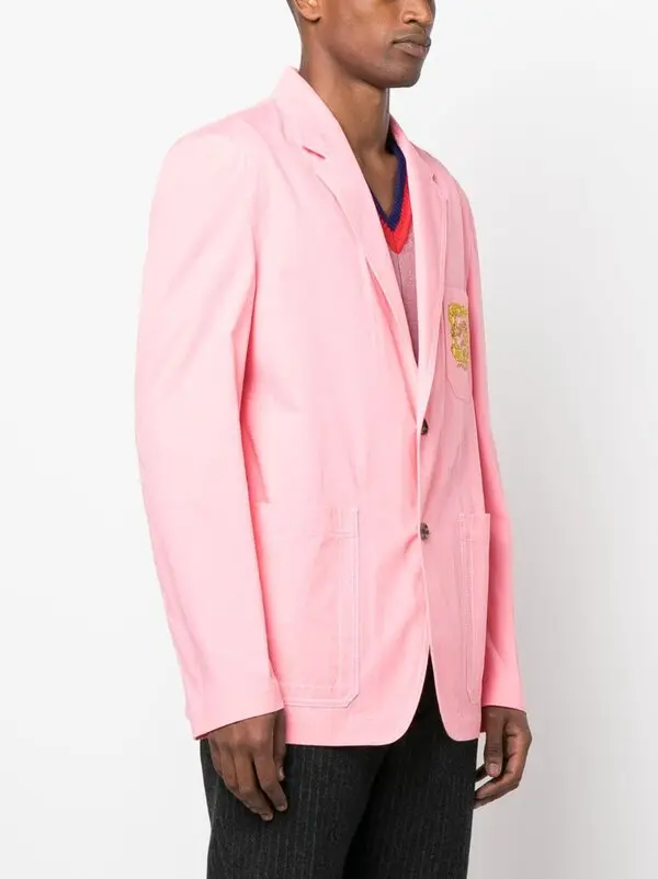 Versace Seashell Baroque Single-breasted Blazer