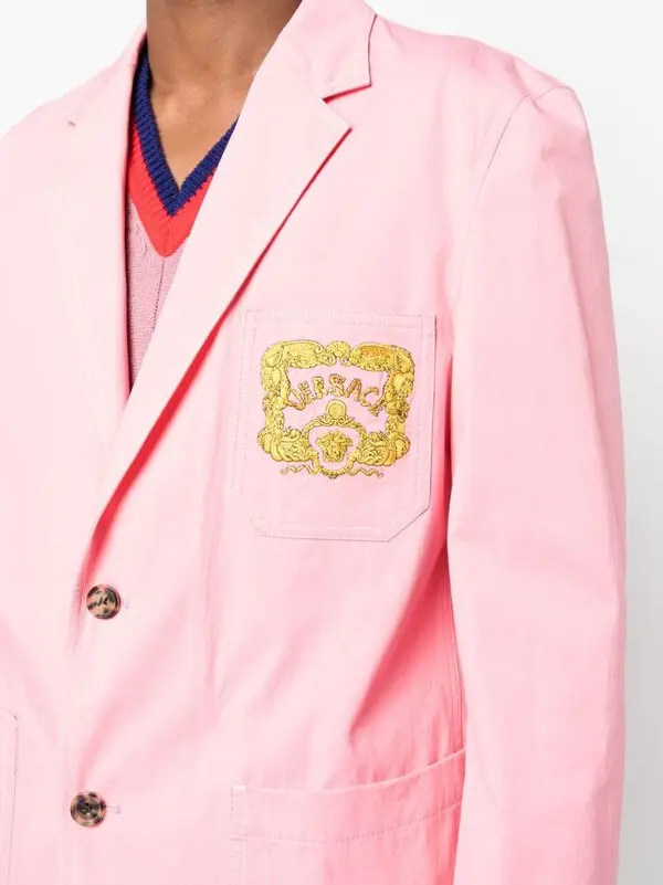 Versace Seashell Baroque Single-breasted Blazer