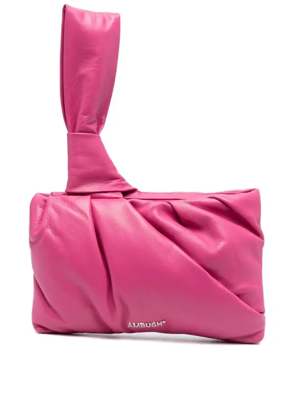 AMBUSH Nejiri Leather Clutch - Pink