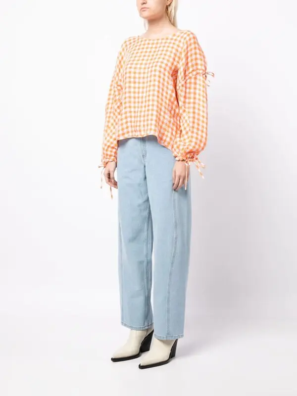 Henrik Vibskov Tapas Check-print Blouse