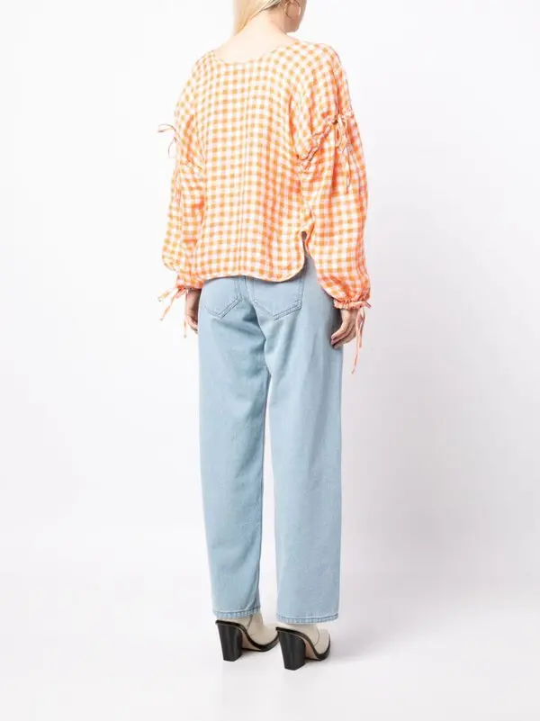Henrik Vibskov Tapas Check-print Blouse