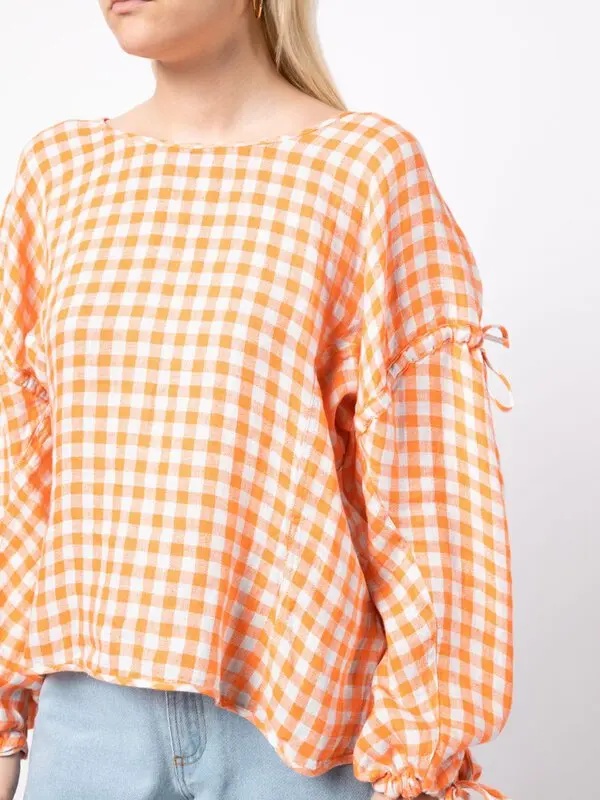 Henrik Vibskov Tapas Check-print Blouse