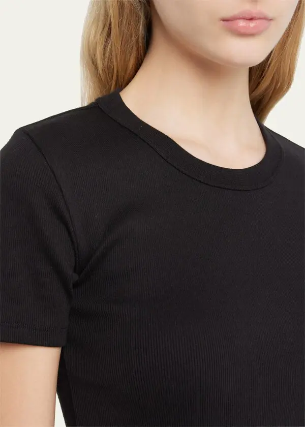 Veronica Beard Pruitt Crewneck Tee - Black