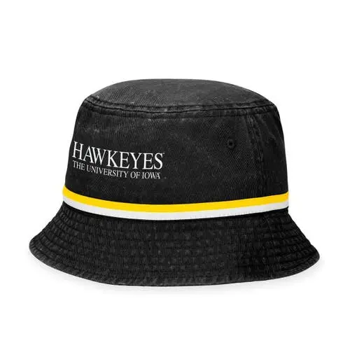 Top Of The World Iowa Hawkeyes Ace Bucket Hat - Black