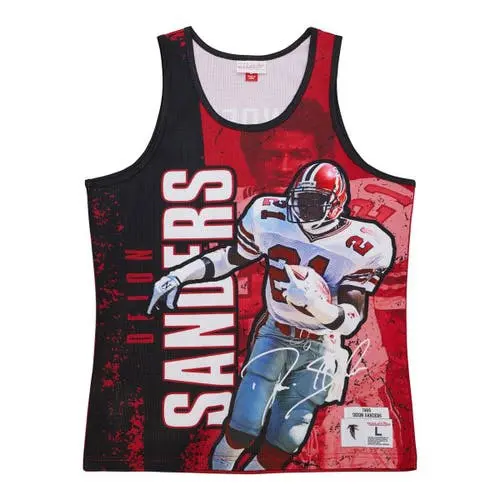 Mitchell & Ness Deion Sanders Atlanta Falcons 1989 Player Burst Tank Top