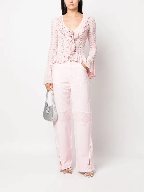 Blumarine Mid-rise Wide-leg Jeans