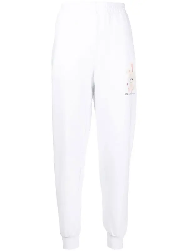 Stella McCartney Graphic-print Tapered Track Pants - White