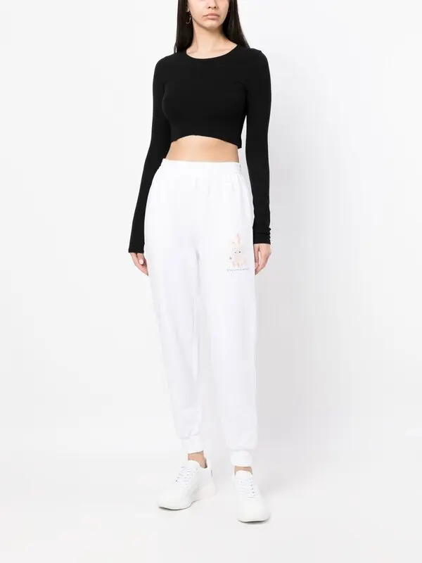 Stella McCartney Graphic-print Tapered Track Pants - White