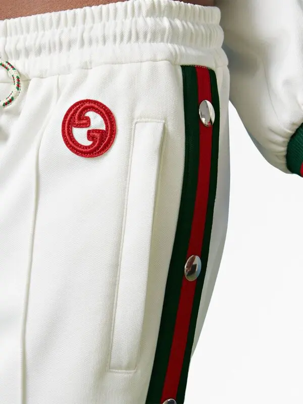 Gucci Web-stripe Press-stud Track Pants