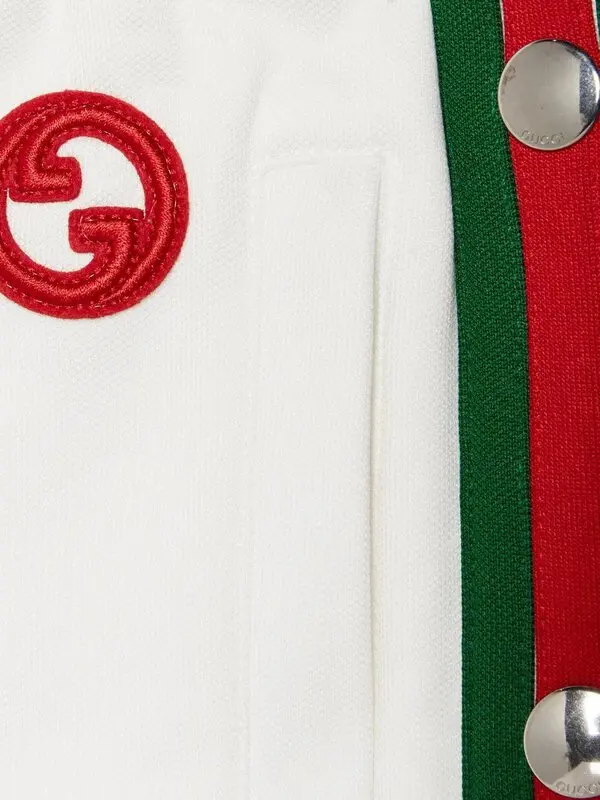 Gucci Web-stripe Press-stud Track Pants