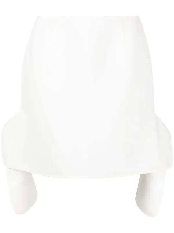 Maticevski Accelerate Asymmetric Skirt - White