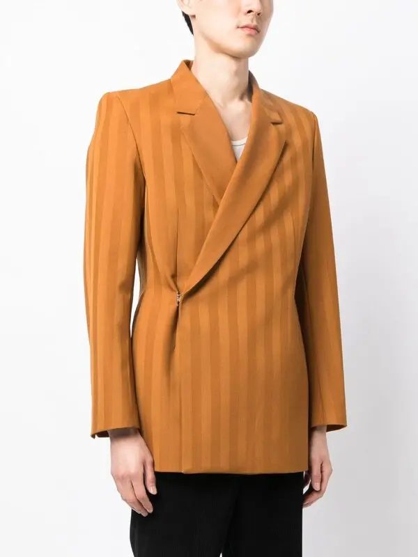 EGONLAB Egonic Striped Double-breasted Blazer