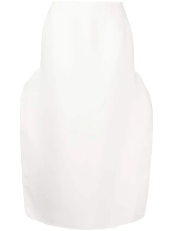 Maticevski Pureness Cut Away Skirt - White