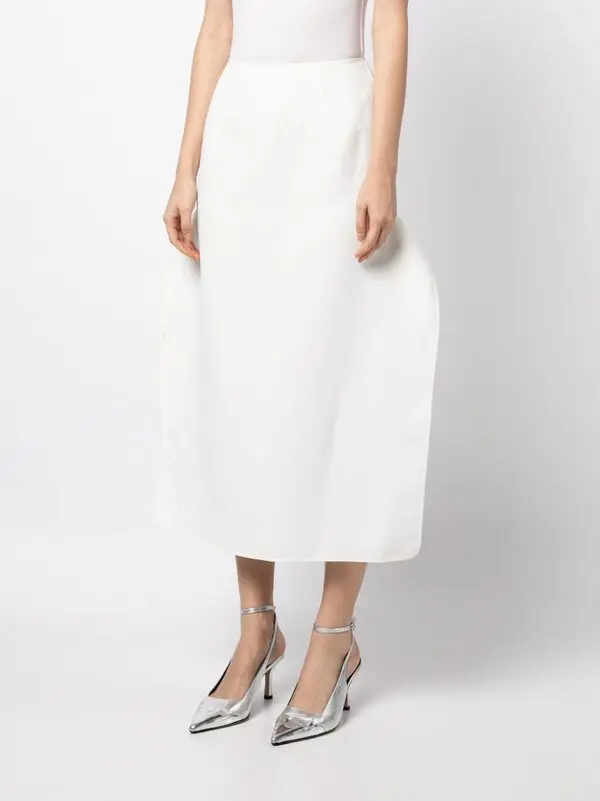 Maticevski Pureness Cut Away Skirt - White