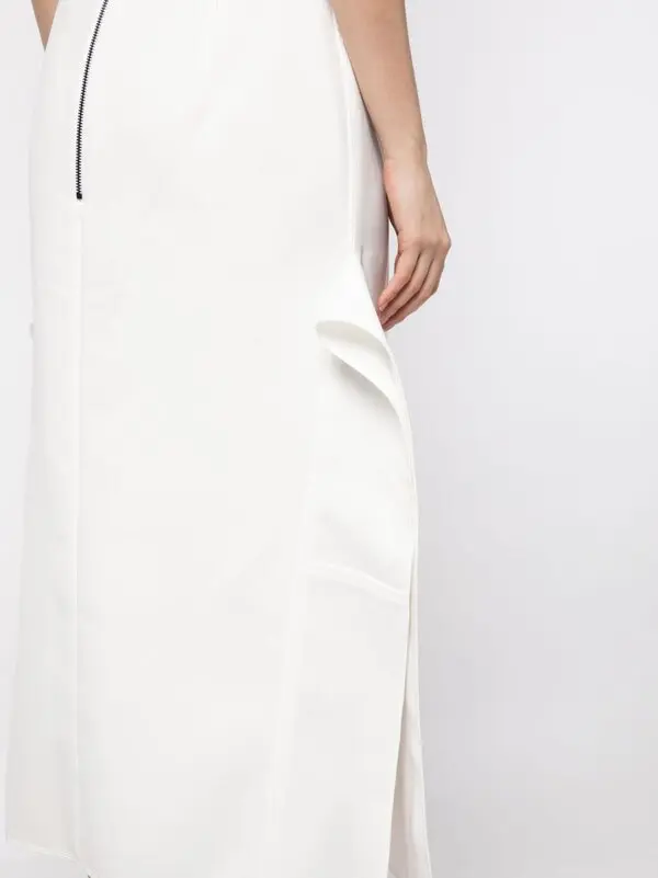Maticevski Pureness Cut Away Skirt - White