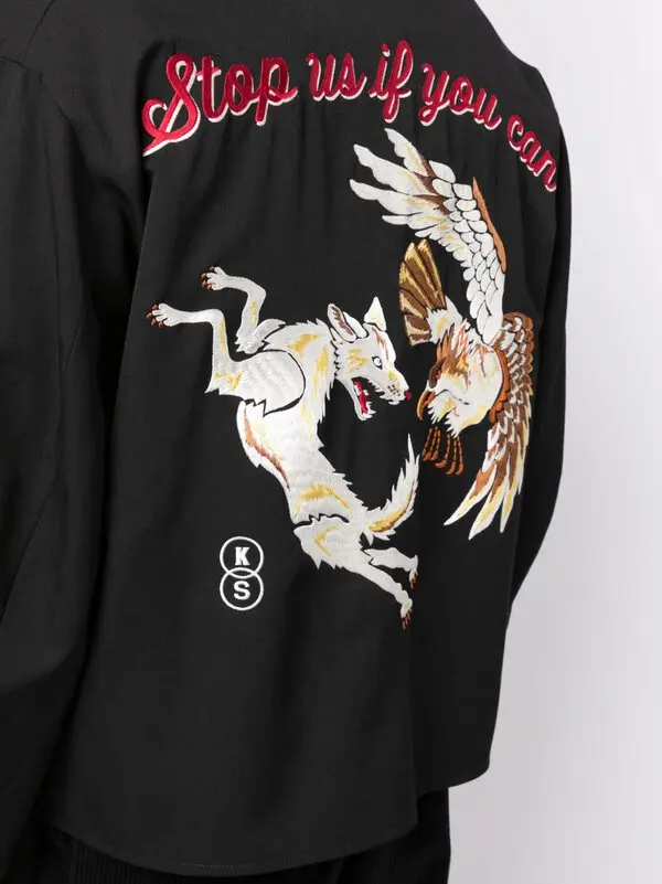 SULVAM X Kozaburo Embroidered Shirt Jacket