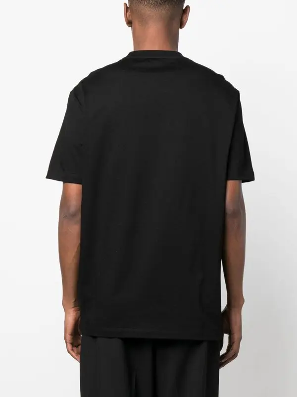 Versace Seashell Baroque Cotton T-shirt - Black