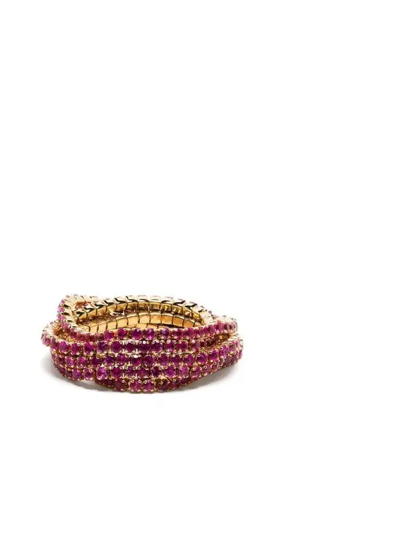 Shay 18k Yellow Gold 5 Thread Sapphire Ring