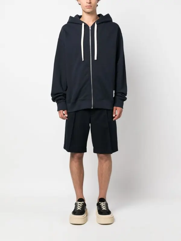 JIL SANDER Logo-patch Zip-up Hoodie