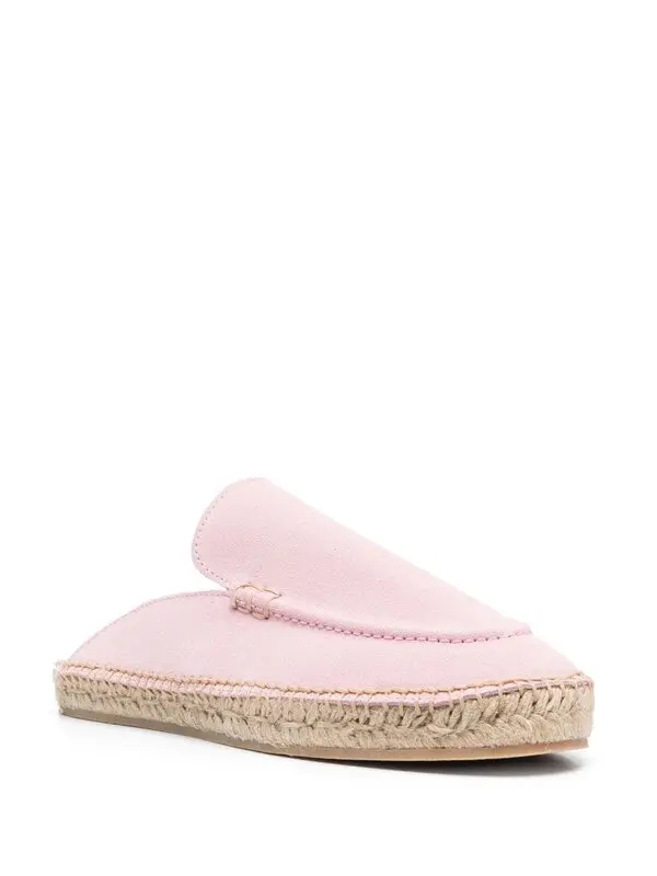 SCAROSSO Belen Suede Espadrilles - Pink
