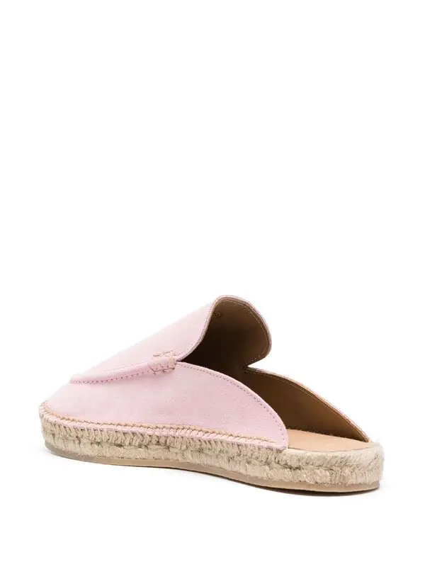 SCAROSSO Belen Suede Espadrilles - Pink