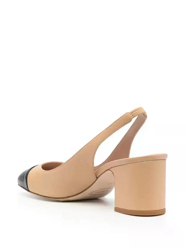 SCAROSSO Miranda 65mm Leather Pumps - Neutrals