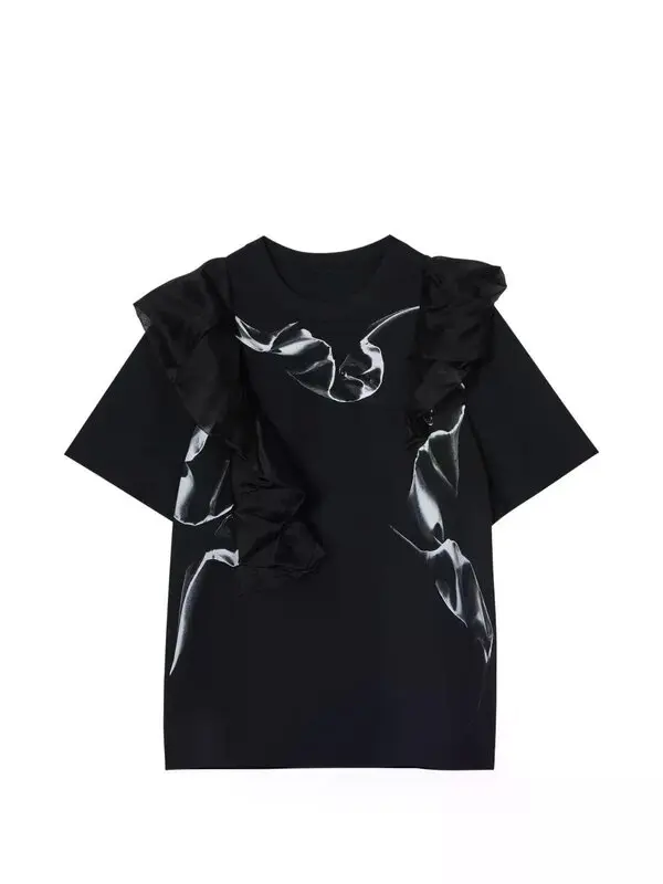 JNBY Ruffled T-shirt - Black