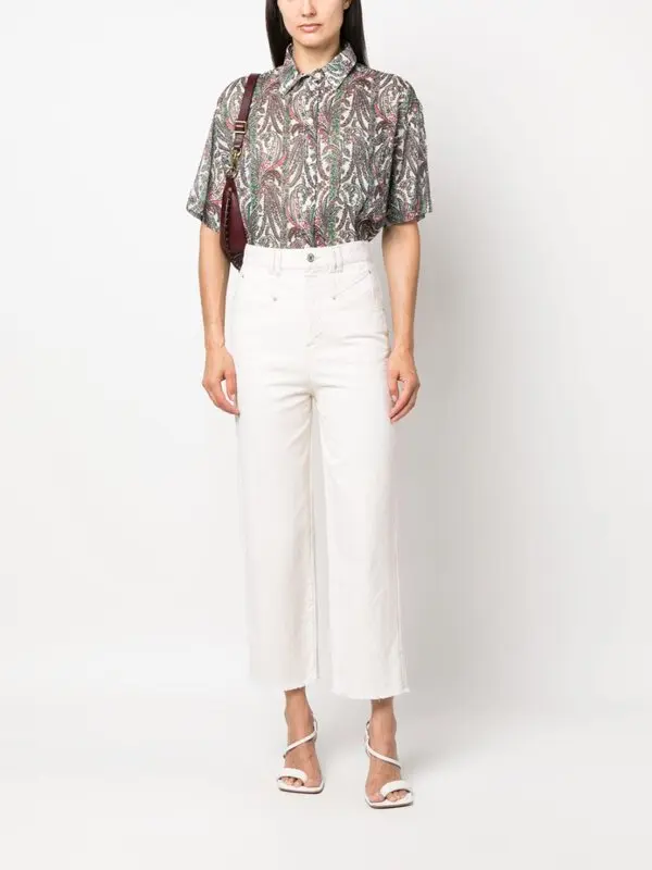 Isabel Marant Bilya Oversized Paisley-print Shirt