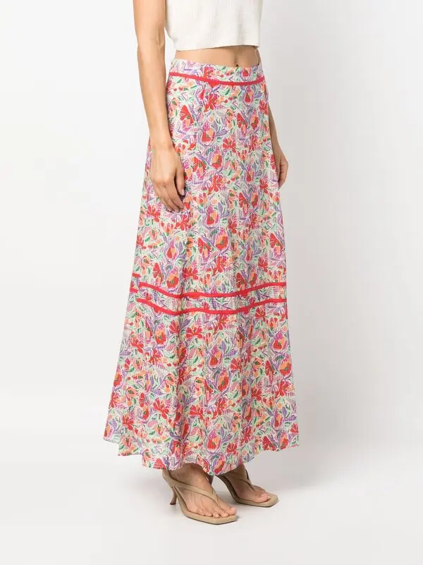 Ba&sh Aliya Graphic-print Skirt