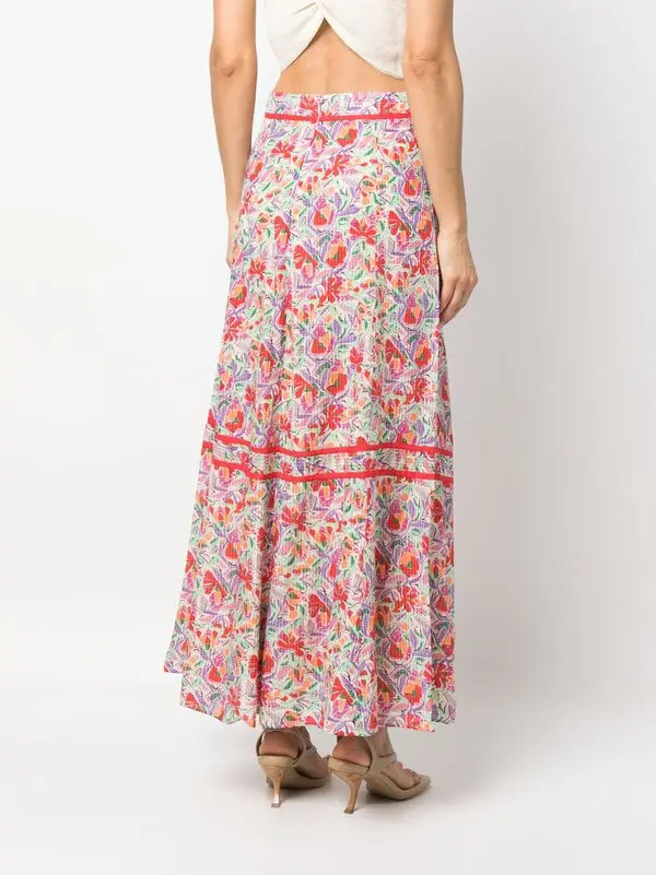 Ba&sh Aliya Graphic-print Skirt