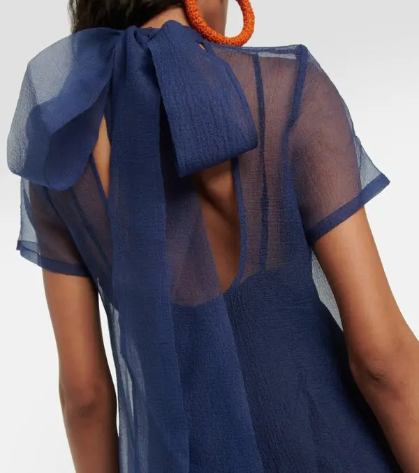 Staud Calluna Organza Gown - Blue