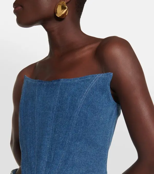 Giuseppe Di Morabito Denim Bustier Top