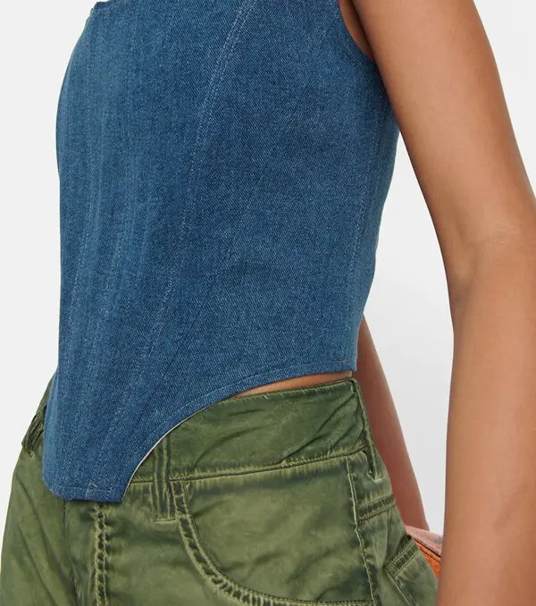 Giuseppe Di Morabito Denim Bustier Top
