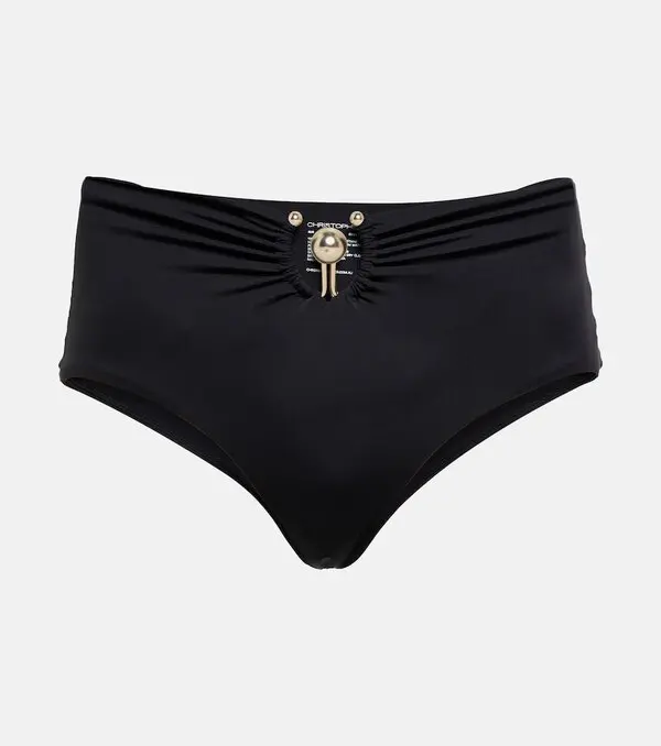 Christopher Esber Orbit High-rise Bikini Bottom - Black