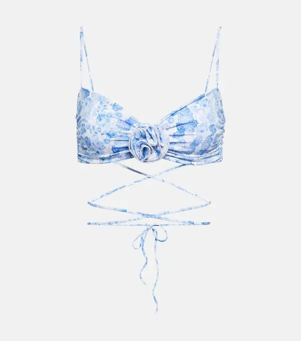 Magda Butrym Floral Bikini Top - Multicoloured