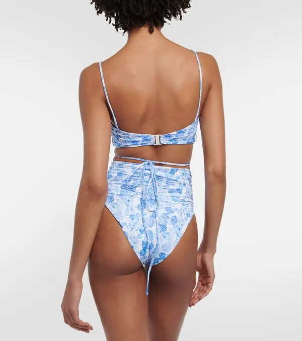 Magda Butrym Floral Bikini Top